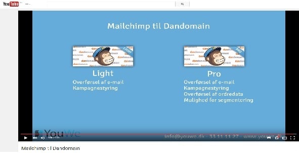 Tjen flere penge på nyhedsbreve med Mailchimp til Dandomain